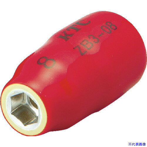 オレンジブック トラスコ中山　TRUSCOKTC 絶縁工具 9.5sq.ソケット 8mm 〔品番:ZB308〕[ 注番:7542941]特長●絶縁工具に関する唯一の国際規格であるIEC60900:2004規格に適合した製品です。●AC100...