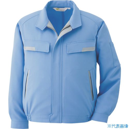 オレンジブック トラスコ中山　TRUSCOミドリ安全 静電気帯電防止作業服 ブルゾン ブルー サイズM 〔品番:VE73UEM〕[ 注番:7548940]特長●ワーキング素材最高レベルの導電性と耐久性。●着心地と作業性に優れた、低発塵・高性...