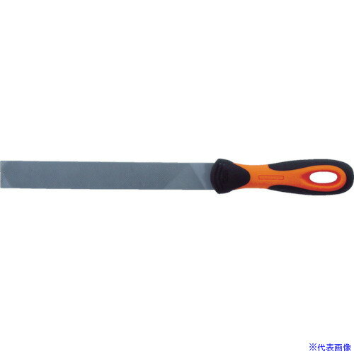 オレンジブック トラスコ中山　TRUSCOBAHCO エルゴハンドル付ハンドヤスリ 中目 刃長300 〔品番:11001222〕[ 注番:7571607]特長●エッジと面が平行です。●複目、エッジの片方は目なし、片方は単目です。●平面、鋭い...