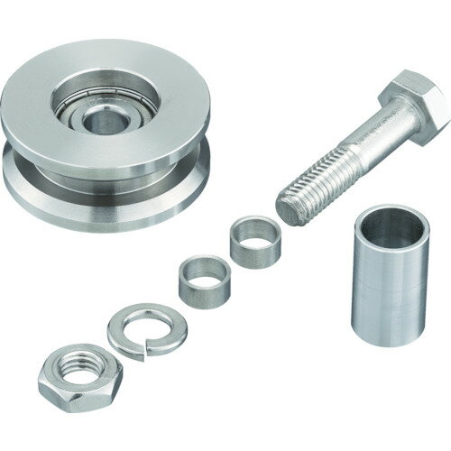 オレンジブック トラスコ中山　TRUSCODAIKEN ステンレス製重量戸車用車輪 車径Φ50 〔品番:DS50V〕[ 注番:7596278]特長●防錆処理を施したベアリング（SUS440C)を使用しているので耐蝕性に優れ、堅牢でスムーズな...