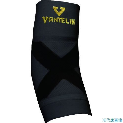 オレンジブック トラスコ中山　TRUSCO興和 バンテリンサポーター ひじ用ふつうサイズ(ブラック) (1個入) 〔品番:24736〕[ 注番:7616431]特長●テーピング機能付進化形サポーターです。●重い物を持つときの不快感を軽減しま...