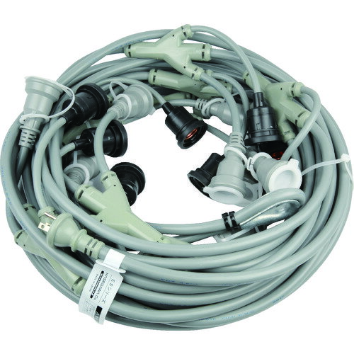 オレンジブック トラスコ中山　TRUSCOHASEGAWA 分岐ケーブル ESYシリーズ 8階用 防水ソケット 防水コネク 長さ23.6m 〔品番:ESY3E8〕[ 注番:7621256]特長●高い安全性、防水性、耐久性があります。●マンシ...