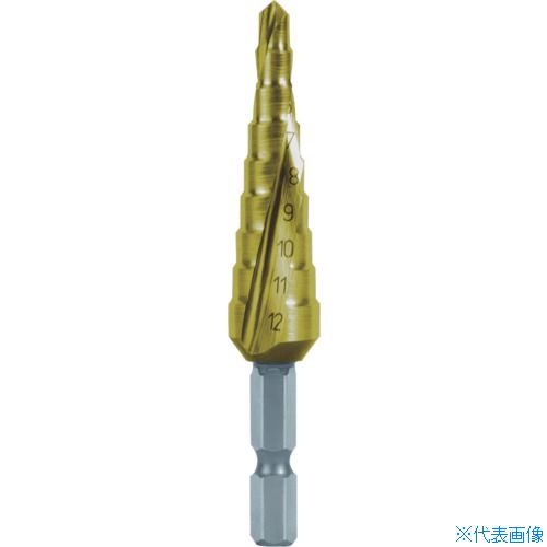 オレンジブック トラスコ中山　TRUSCORUKO 2枚刃スパイラルステップドリル(六角軸タイプ) 20mm チタン 〔品番:101051TH〕[ 注番:7659661]特長●チタンコーティングにより耐熱性が高く、多様なワーク材質に対応可能...