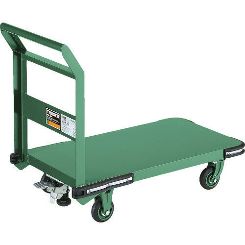 オレンジブック トラスコ中山　TRUSCOTRUSCO 鋼鉄製運搬車 800X450 Φ100鋳物車輪 Lストッパー付 〔品番:OH3SS〕[ 注番:7680805]特長●鋳物製キャスターの採用で鋼板製キャスターを採用した台車に比べてより過...