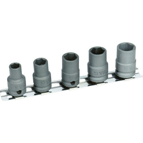 オレンジブック トラスコ中山　TRUSCOTRUSCO インパクト用ソケット5個組セット 差込角9.5mm 〔品番:T35SET〕[ 注番:7683596]特長●使用頻度の高いサイズでセット組をしました。●狭い箇所での使用にも最適な薄肉、軽...