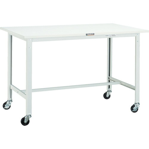 オレンジブック トラスコ中山　TRUSCOTRUSCO 軽荷重作業台(150kg)AE型 900X600XH809 φ75キャスター付 ダークグレー色 〔品番:SAE0960C75DG〕[ 注番:7702990]特長●φ75mmキャスターを...