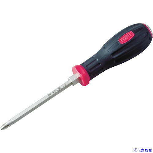 オレンジブック トラスコ中山　TRUSCOTONE パワーグリップドライバー(貫通) (+)No.2 〔品番:PGPD002〕[ 注番:7733569]特長●人間工学に基づき、握りやすさと回しやすさを追求しており、作業性が抜群です。●ソフト...