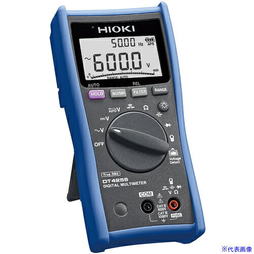 オレンジブック トラスコ中山　TRUSCOHIOKI デジタルマルチメータ DT4255 〔品番:DT4255〕[ 注番:7736363]特長●DC V基本確度±0.3%、AC Vの周波数特性40Hz〜1kHzの標準タイプです。●電圧端子に...