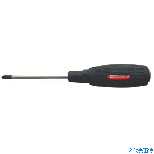 オレンジブック トラスコ中山　TRUSCOアネックス スリット貫通ドライバー +2×100 〔品番:70302100〕[ 注番:7743211]特長●滑りにくく力の入るスリット形状と六角形状(グリップエンド)です。●高精度ブラックポイント仕...