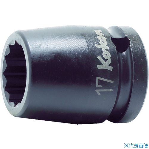 オレンジブック トラスコ中山　TRUSCOKo−ken インパクト12角ソケット 差込角12.7mm 対辺23mm 〔品番:14405M23〕[ 注番:7772955]特長●ボルト／ナットに接する開口部(12角)はもちろんのこと、差し込み側...