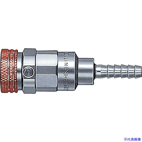 オレンジブック トラスコ中山　TRUSCO日東 ミニカプラスーパー 燃料ガス用(75375) 〔品番:S335SHBRASSNBR〕[ 注番:7783639]特長●誤接続防止のため、酸素用と燃料ガス用のはめ合いサイズとスリーブ色を変え安全性...