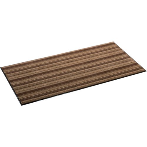 オレンジブック トラスコ中山　TRUSCOテラモト 屋内マット アーバンライン ブラウン 900×1800mm 〔品番:MR0540484〕[ 注番:7824866]特長●繊維にカットパイルとループパイルを混在させ除塵力と保持力を高めて、デ...