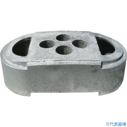 オレンジブック トラスコ中山　TRUSCOグリーンクロス フェンス用鋳物ベース(メッキ) 〔品番:1104700302〕[ 注番:7837828]特長●フェンス用の重石です。用途●フェンス用重石。仕様●色：グレー●奥行(mm)：145●高さ...