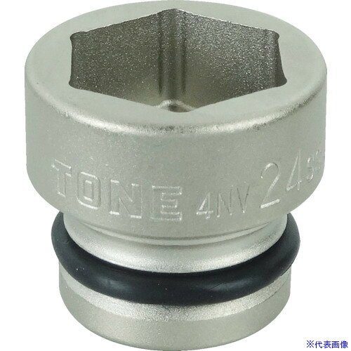 オレンジブック トラスコ中山　TRUSCOTONE インパクト用ショートソケット 22mm 〔品番:4NV22SS〕[ 注番:7838522]特長●狭い箇所や奥まった箇所での作業に最適な、極短ソケットです。●Oリング仮置き構造により、レンチ...