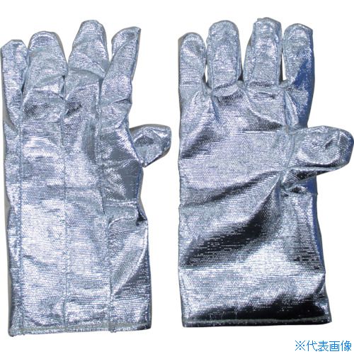 オレンジブック トラスコ中山　TRUSCOニューテックス ジーフレックス アルミ被覆手袋 35cm 〔品番:2100019〕[ 注番:7848421]特長●非結晶質シリカ繊維にアルミを被覆加工しています。●緊急時の取り外しが簡単なゆとりある...