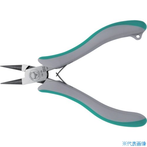 オレンジブック トラスコ中山　TRUSCOTTC Trinity ラウンドノーズプライヤー 〔品番:TM09〕[ 注番:7852860]特長●先端を細く仕上げていますので、小さいまるめもきれいに作れます。●三枚合わせ構造採用で、使い込んでも...