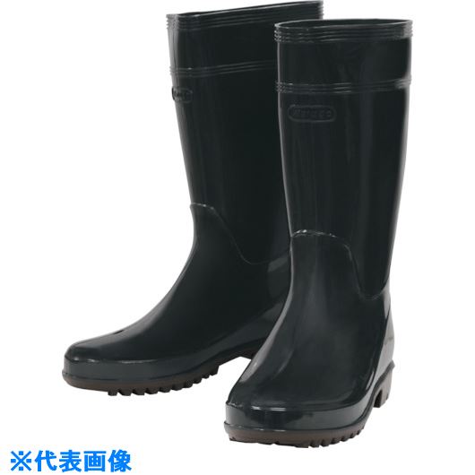 オレンジブック トラスコ中山　TRUSCOMARUGO プロハークス#201 ブラック 23.0cm 〔品番:PROH201BK230〕[ 注番:7859791]特長●耐油性に優れた特殊配合PVCを使用しています。●抗菌加工で雑菌の繁殖を防...