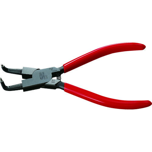 オレンジブック トラスコ中山　TRUSCOロブテックス スナップリングプライヤー 穴用・曲爪 全長168mm 〔品番:CB175〕[ 注番:7865121]特長●先端ビットに硬いピアノ線材を使用し、高い耐久性と耐磨耗性を実現しています。●先...