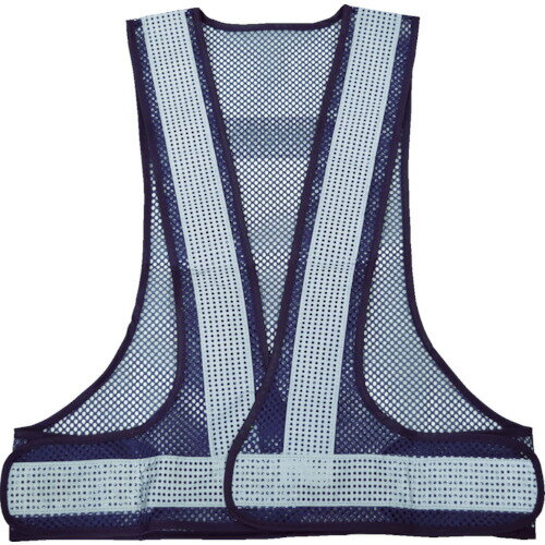 オレンジブック トラスコ中山　TRUSCOTRUSCO メッシュ安全ベスト 紺＊シルバー 〔品番:TMVBS〕[ 注番:7869193]特長●マジック式のテープにて胴回りのサイズ調整が可能です。●反射材にも穴加工を施しており、通気性が良く軽...