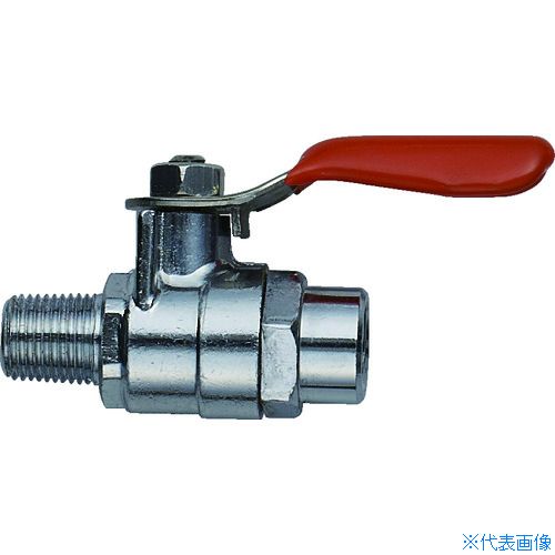オレンジブック トラスコ中山　TRUSCOWTB ボールバルブ オレンジボールコック 接続口径D1×D2:R1/8×G1/8 〔品番:WMF1P〕[ 注番:7869371]特長●ハンドルはステンレス製採用です。●ハンドルは180°回りますの...