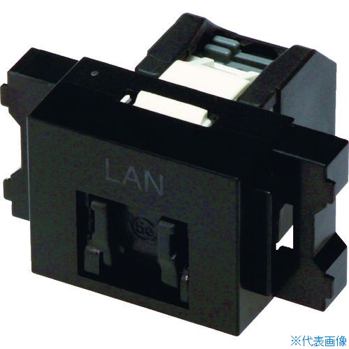 オレンジブック トラスコ中山　TRUSCOコーニング Cat5e RJ45モジュラージャック+JISプレート用アダプタセット 〔品番:VOL5OCBZLBKL〕[ 注番:7876190]特長●標準的な壁用JISフェースプレートに取付可能です...