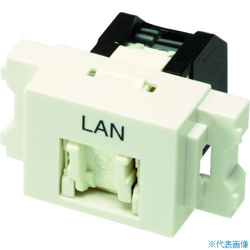 オレンジブック トラスコ中山　TRUSCOコーニング Cat5e RJ45モジュラージャック+JISプレート用アダプタセット 〔品番:VOL5OCBZLWHL〕[ 注番:7876220]特長●標準的な壁用JISフェースプレートに取付可能です...