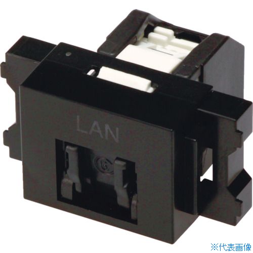 オレンジブック トラスコ中山　TRUSCOコーニング Cat6 RJ45モジュラージャック+JISプレート用アダプタセット 〔品番:VOL6OCBZLBKL〕[ 注番:7876246]特長●標準的な壁用JISフェースプレートに取付可能です。...