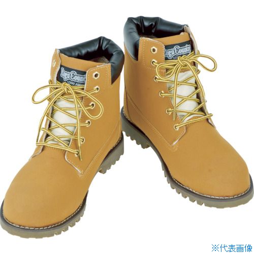 オレンジブック トラスコ中山　TRUSCOコーコス ログカントリーZB−390 4イエロー 26.0 〔品番:ZB390426.0〕[ 注番:7876971]特長●鋼製先芯でつま先を保護します。●ハードワークに適したラバーソールです。用途●...