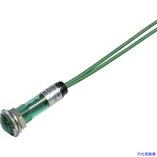 オレンジブック トラスコ中山　TRUSCOサカヅメ LED表示灯 DA−8FL−4 (AC/DC100V接続) Φ8 緑 〔品番:DA8FL4ACDC100VG〕[ 注番:7888422]特長●抵抗器内蔵の高輝度LED表示灯です。●AC/D...