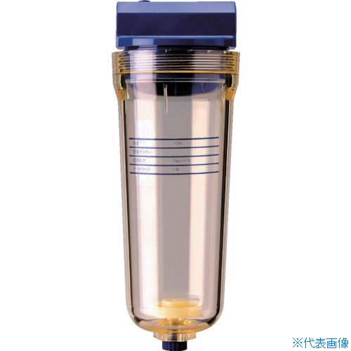 オレンジブック トラスコ中山　TRUSCOAION フィルターハウジング Cモデル 〔品番:1CAS〕[ 注番:7903367]特長●軽量小型・高品質のプラスチックハウジングです。●ろ過状況が外部から、目視で確認できます。用途●冷却水・洗浄...
