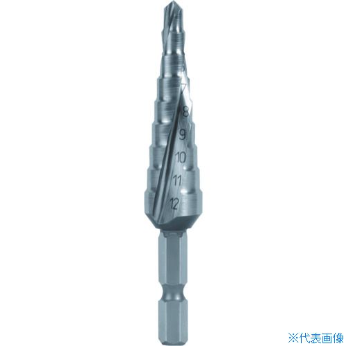 オレンジブック トラスコ中山　TRUSCOTRUSCO 六角軸ステップドリル 2枚刃 4〜12mm 〔品番:TSDS12〕[ 注番:7922850]特長●母材にコバルトハイスを採用し、耐摩耗性・耐熱性に優れています。●ストレート刃と比較し切...