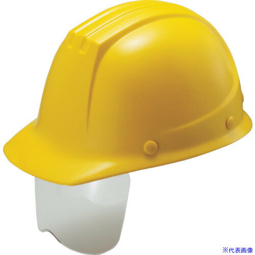 オレンジブック トラスコ中山　TRUSCOタニザワ エアライト搭載シールド面付ヘルメット ST#101J−SH(EPA) 帽体色 イエロー 〔品番:101JSHY2J〕[ 注番:7938101]特長●ヘルメット内部に空間を作ることによりスム...