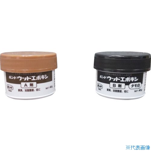オレンジブック トラスコ中山　TRUSCOコニシ ウッドエポキシ タモ白 90gセット 〔品番:26056〕[ 注番:7944551]特長●耐水性に優れ、補修部は肉やせなしで、切削可能です。用途●屋内外の木部の穴埋め、カケ、スキ間の補修など...
