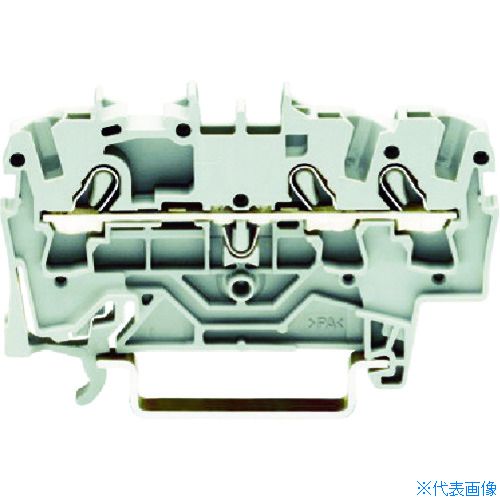 オレンジブック トラスコ中山　TRUSCOWAGO スプリング式中継端子台 2002シリーズ3線式用 グレー色 〔品番:20021301PK〕[ 注番:7994311]特長●スプリング式端子台で省工数、省スペース、緩みなく増し締め不要です。...
