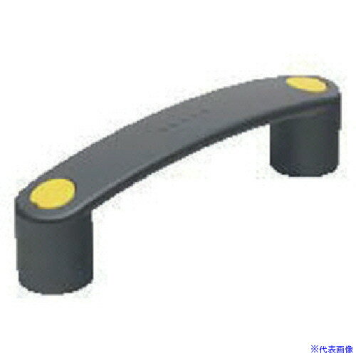 オレンジブック トラスコ中山　TRUSCOELESA エルゴアーチグリップ ねじ径M8×1.25 〔品番:EAG140BYE〕[ 注番:8056326]特長●握り部の曲線デザインが美観と作業性を高めます。仕様●ねじ深さ(mm)：13●全高(...