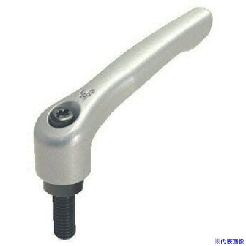 オレンジブック トラスコ中山　TRUSCOkipp クランプレバー 〔品番:FKR5X50SV〕[ 注番:8057037]特長仕様仕様2●クランプレバー材質/仕上●レバー：亜鉛ダイキャスト(ZDC1) 塗装 シルバー●ネジ部：SUM22L ...