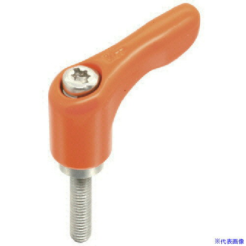 オレンジブック トラスコ中山　TRUSCOkipp ミニクランプレバー(SUS製) 〔品番:MKR5X25OGSUS〕[ 注番:8060958]特長●半径(30mm)の回転でクランプできます。仕様仕様2●ミニクランプレバー(SUS製)材質/...