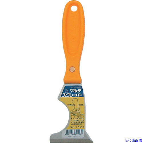 オレンジブック トラスコ中山　TRUSCOKOWA マルチスクレーパー60 〔品番:11523〕[ 注番:8065819]特長●塗装作業や各種錆落としなどの必需品です。用途●下地調整に。仕様仕様2●マルチタイプステンレス●樹脂柄材質/仕上●...