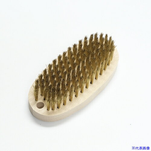 オレンジブック トラスコ中山　TRUSCOKOWA K真鍮ブラシ 小判 〔品番:11939〕[ 注番:8065937]特長●下地を傷つけにくい真鍮ブラシです。用途●下地調整に。●金属加工の研磨、機械のメンテナンスに。仕様●毛材：真鍮●行数(...