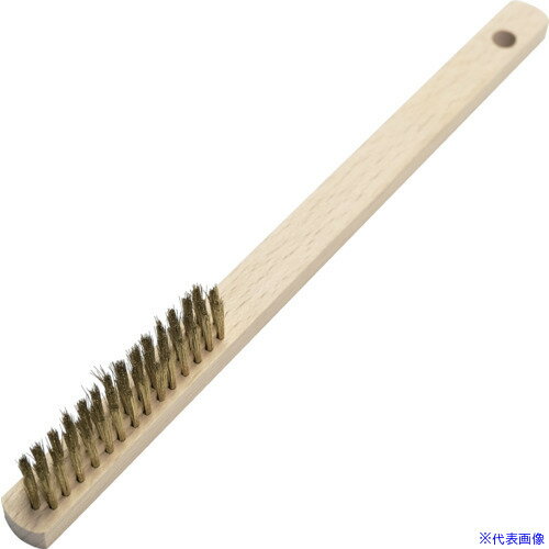 オレンジブック トラスコ中山　TRUSCOKOWA K真鍮ブラシ 3行 〔品番:11936〕[ 注番:8066180]特長●下地を傷つけにくい真鍮ブラシです。用途●下地調整に。●金属加工の研磨、機械のメンテナンスに。仕様●毛材：真鍮●行数(...