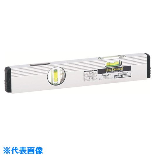 オレンジブック トラスコ中山　TRUSCOエビスダイヤモンド Gレベル・建築用 シルバー 300mm 〔品番:ED30GCN〕[ 注番:8066701]特長●6本線気泡管で1/100(1分勾配)・2/100(2分勾配)の測定が出来ます。●精...