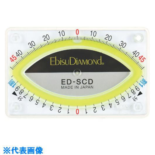 オレンジブック トラスコ中山　TRUSCOエビスダイヤモンド スラントカードレベル グリーン 〔品番:EDSCD〕[ 注番:8066812]特長●カード型の薄型角度計です。●カードサイズで薄型なので携帯に便利です。●いろいろな勾配や角度の測...
