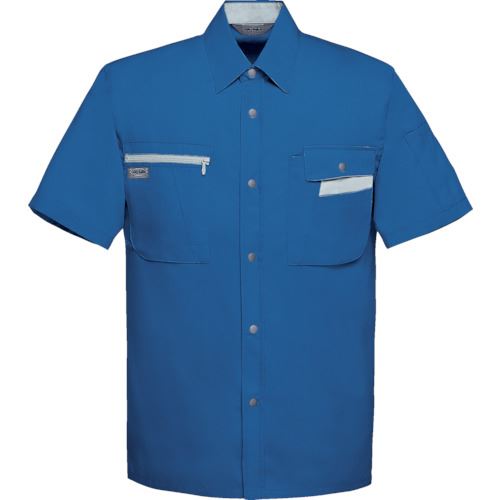 オレンジブック トラスコ中山　TRUSCOアイトス 帯電防止半袖シャツブルーS 〔品番:5326006S〕[ 注番:8067244]特長●帯電防止素材を使っています。用途●一般作業用仕様●色：ブルー●サイズ：S●着丈(cm)：71●胸囲(c...