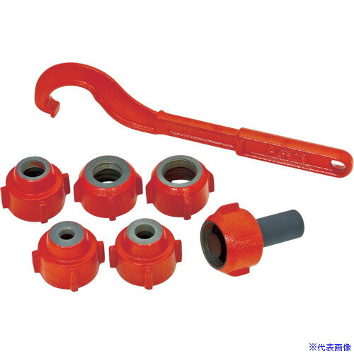 オレンジブック トラスコ中山　TRUSCOAsada ニップル治具PT1/2 −2 セット 〔品番:01810〕[ 注番:8067808]特長●水道用ライニング鋼管の短ニップルが簡単に加工可能です。●操作が簡単で他メーカーのねじ切機にも使用...