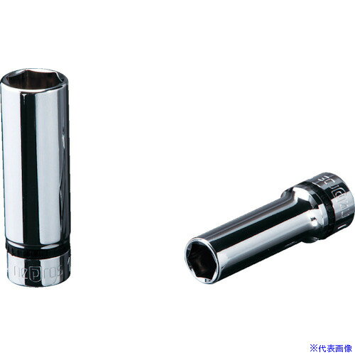 オレンジブック トラスコ中山　TRUSCOネプロス 9.5sq.ディープソケット(六角) 対辺寸法22mm 差込角9.5mm 全長65mm 〔品番:NB3L22〕[ 注番:8070315]特長●接触面をより大きくすることで薄肉部への応力の集...