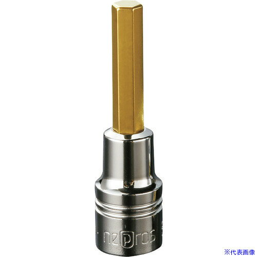 オレンジブック トラスコ中山　TRUSCOネプロス 6.3sq.ヘキサゴンビットソケット 対辺寸法4mm 差込角6.35mm 全長38.7mm 〔品番:NBT204〕[ 注番:8070319]特長●チタンコーティングにより耐摩耗性が向上して...
