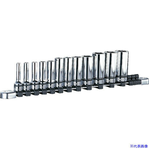 オレンジブック トラスコ中山　TRUSCOネプロス 9.5sq.ディープソケットセット(12コ組) 差込数9.5mm 6角 〔品番:NTB3L12A〕[ 注番:8070562]特長●接触面をより大きくすることで薄肉部への応力の集中を低減する...