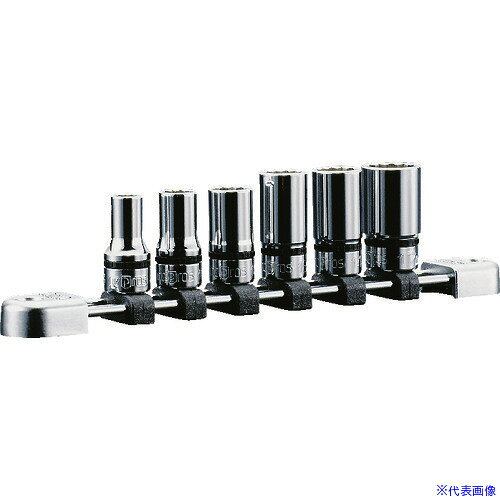 オレンジブック トラスコ中山　TRUSCOネプロス 9.5sq.セミディープソケットセット十二角 6コ組 〔品番:NTB3M06WA〕[ 注番:8070933]特長●接触面をより大きくすることで薄肉部への応力の集中を低減するNパワーフィット...