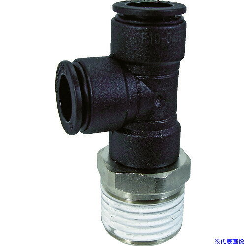 オレンジブック トラスコ中山　TRUSCOチヨダ チューブ継手 ファイブメイルランティ 10mm・R1/2 〔品番:F1004RT〕[ 注番:8082267]特長●PBT樹脂を採用しており、スパッタなどの延焼事故を防止します。●空気圧汎用型...
