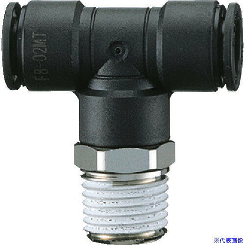 オレンジブック トラスコ中山　TRUSCOチヨダ ファイブメイルブランチティ 8mm・R1/4 〔品番:F802MT〕[ 注番:8082306]特長●PBT樹脂を採用しており、スパッタなどの延焼事故を防止します。●空気圧汎用型継手では初の軽...